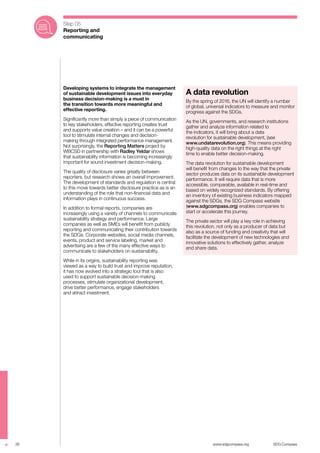 Sdg compass guide - Guide For Business Action on the SDGs | PDF