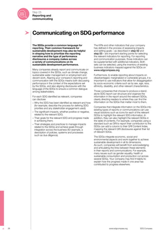 Sdg compass guide - Guide For Business Action on the SDGs | PDF