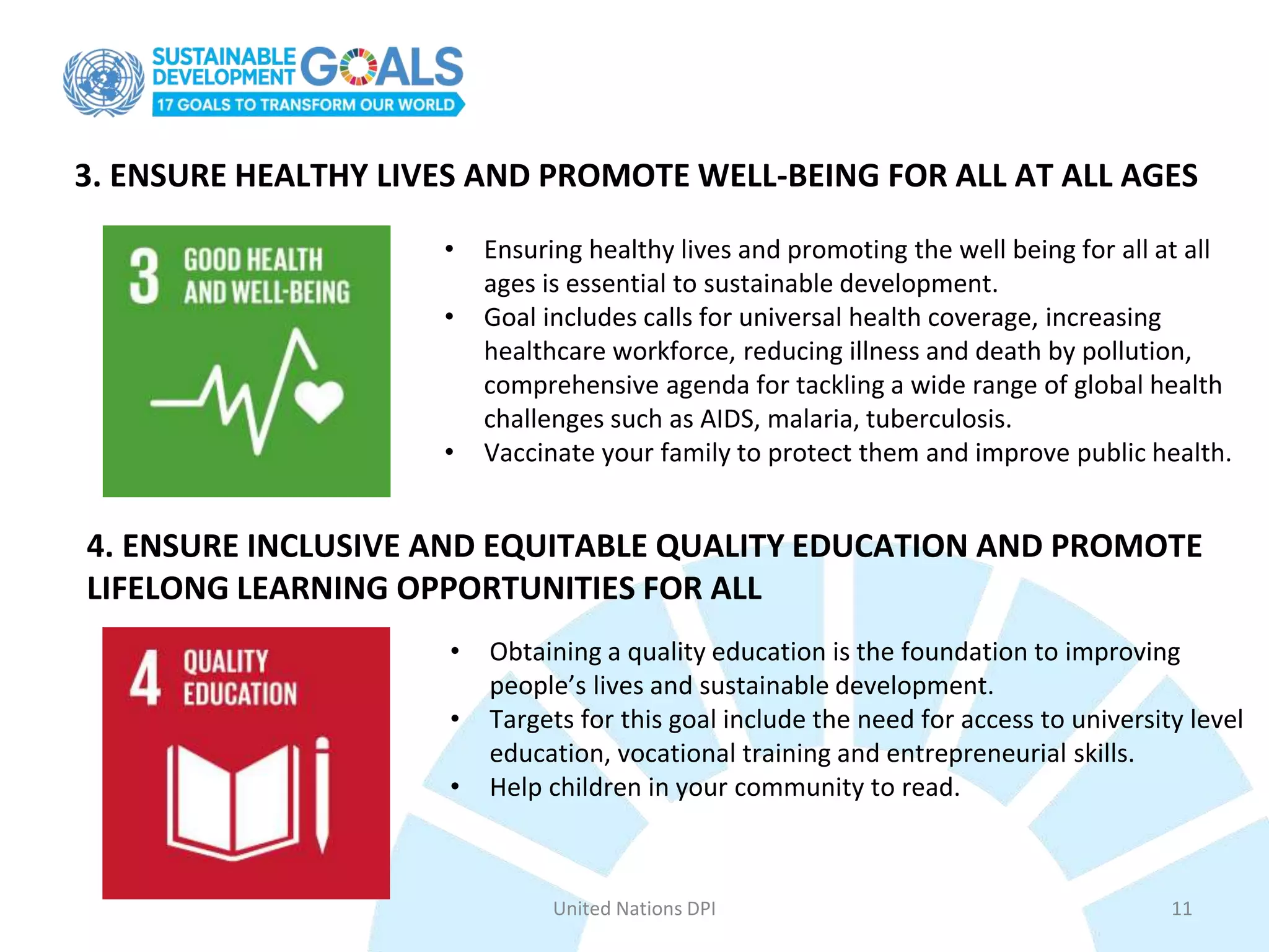 Sustainable Development Goals and Objectives/ MDGs/ Inter-linkages ...