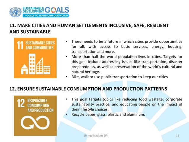 Sustainable Development Goals and Objectives/ MDGs/ Inter-linkages ...