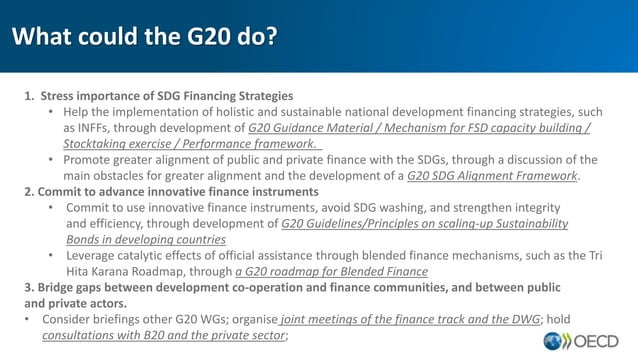 OECD Financing for Sustainable Development | PPTX