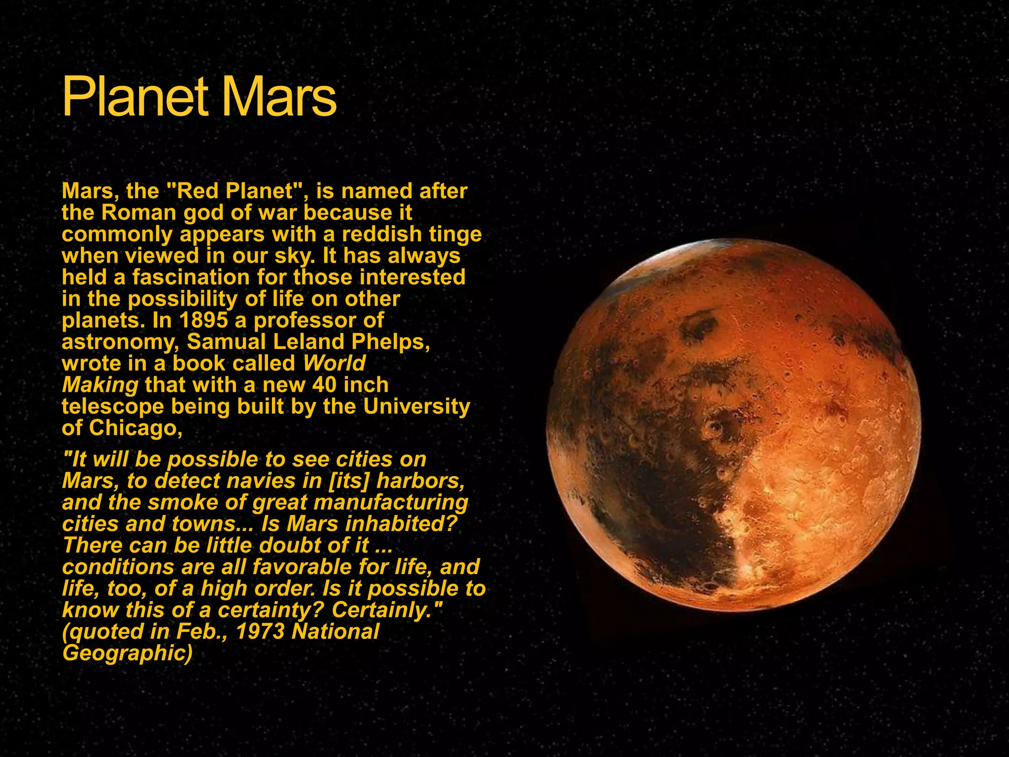 Planet Mars | PPTX