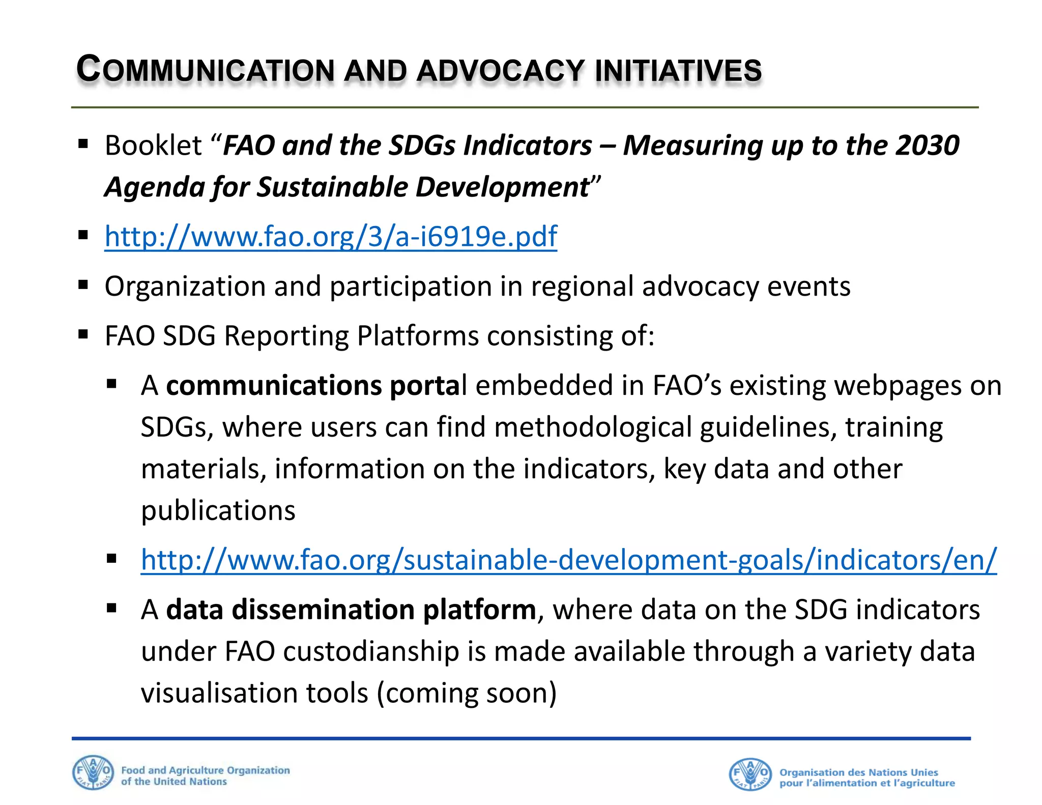 SDG Indicators and FAO Role_ ENGLISH | PPTX
