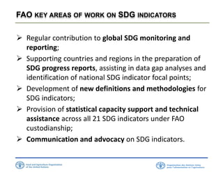 SDG Indicators and FAO Role_ ENGLISH | PPTX