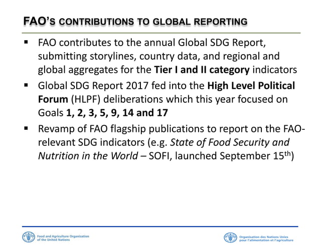 SDG Indicators and FAO Role_ ENGLISH | PPTX