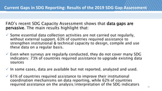 The Process of Global SDG monitoring and the key challenges faced by ...