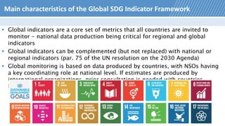 The Process of Global SDG monitoring and the key challenges faced by ...