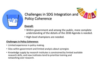 SDG Integration in Myanmar: Evidence and Principle-based Approach | PDF