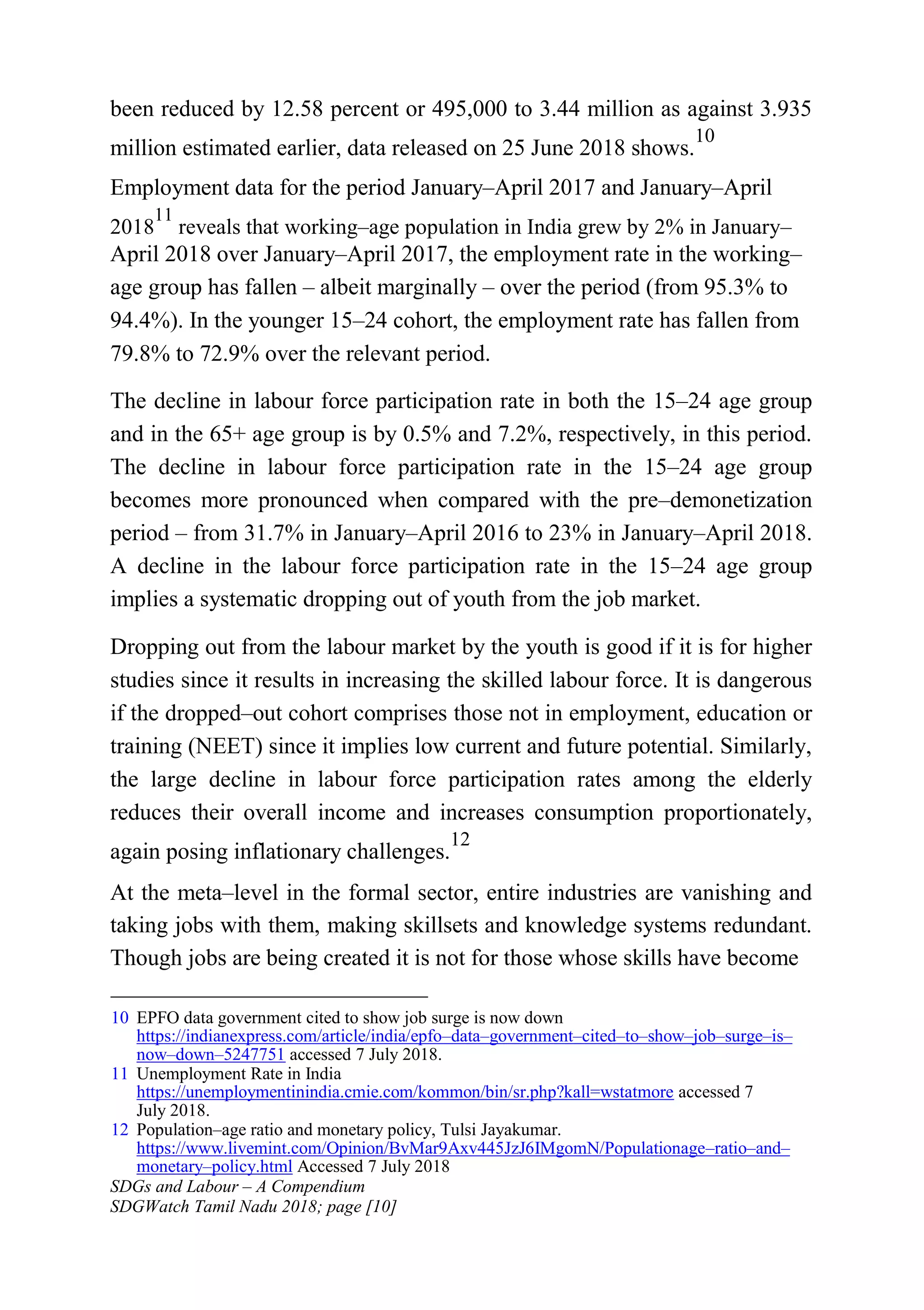 SDG and Labour (2018) | PDF