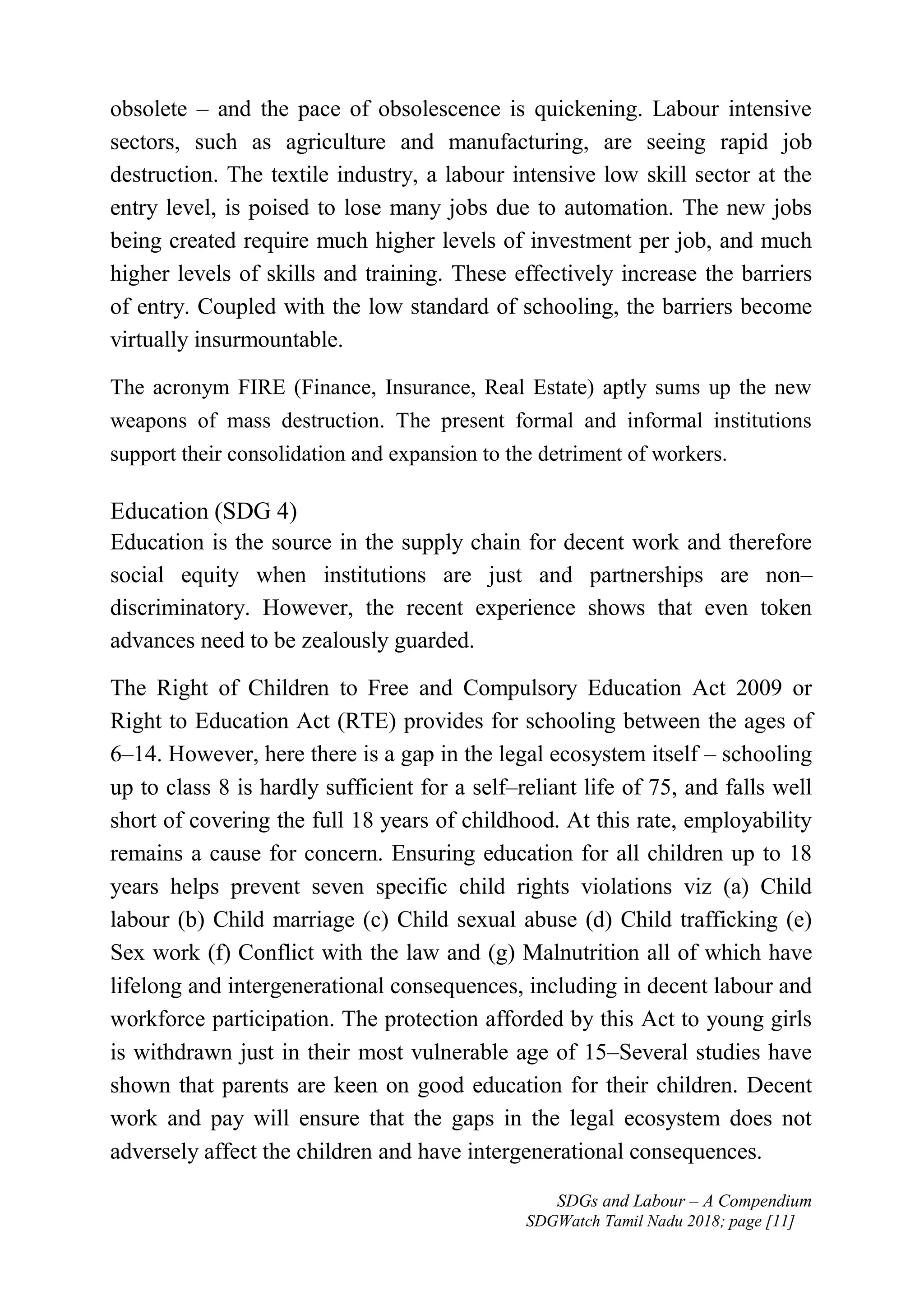 SDG and Labour (2018) | PDF