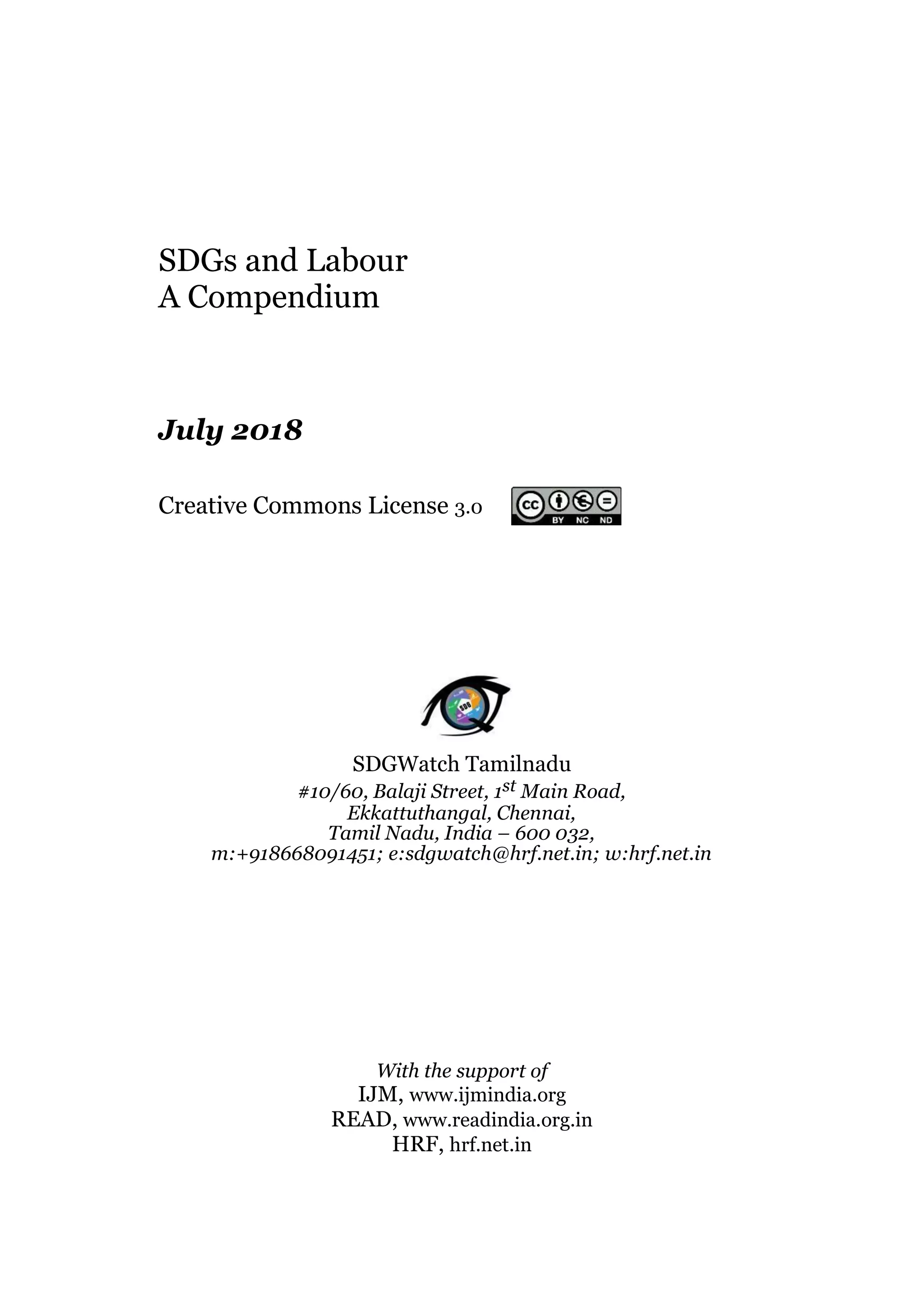 SDG and Labour (2018) | PDF