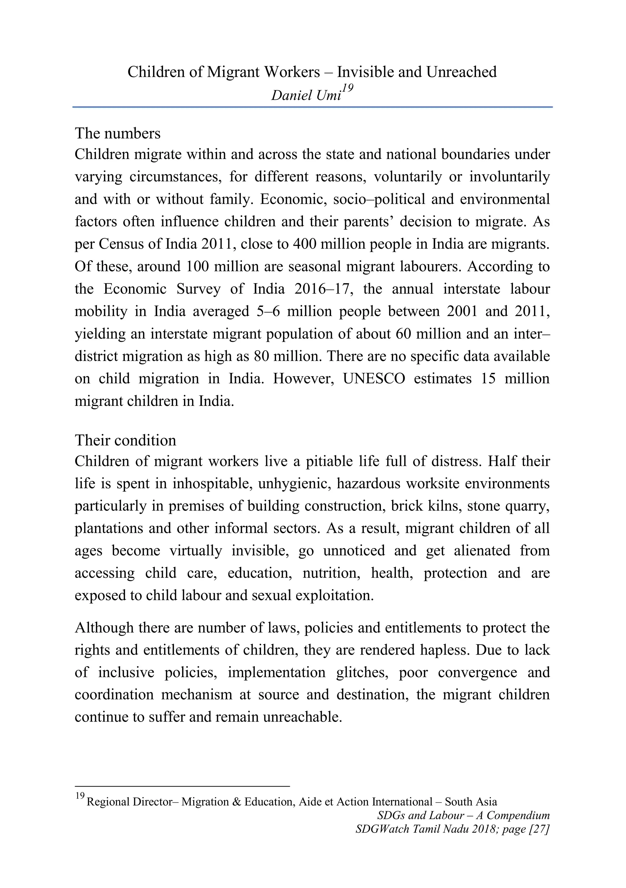 SDG and Labour (2018) | PDF | Business | Business and Finance
