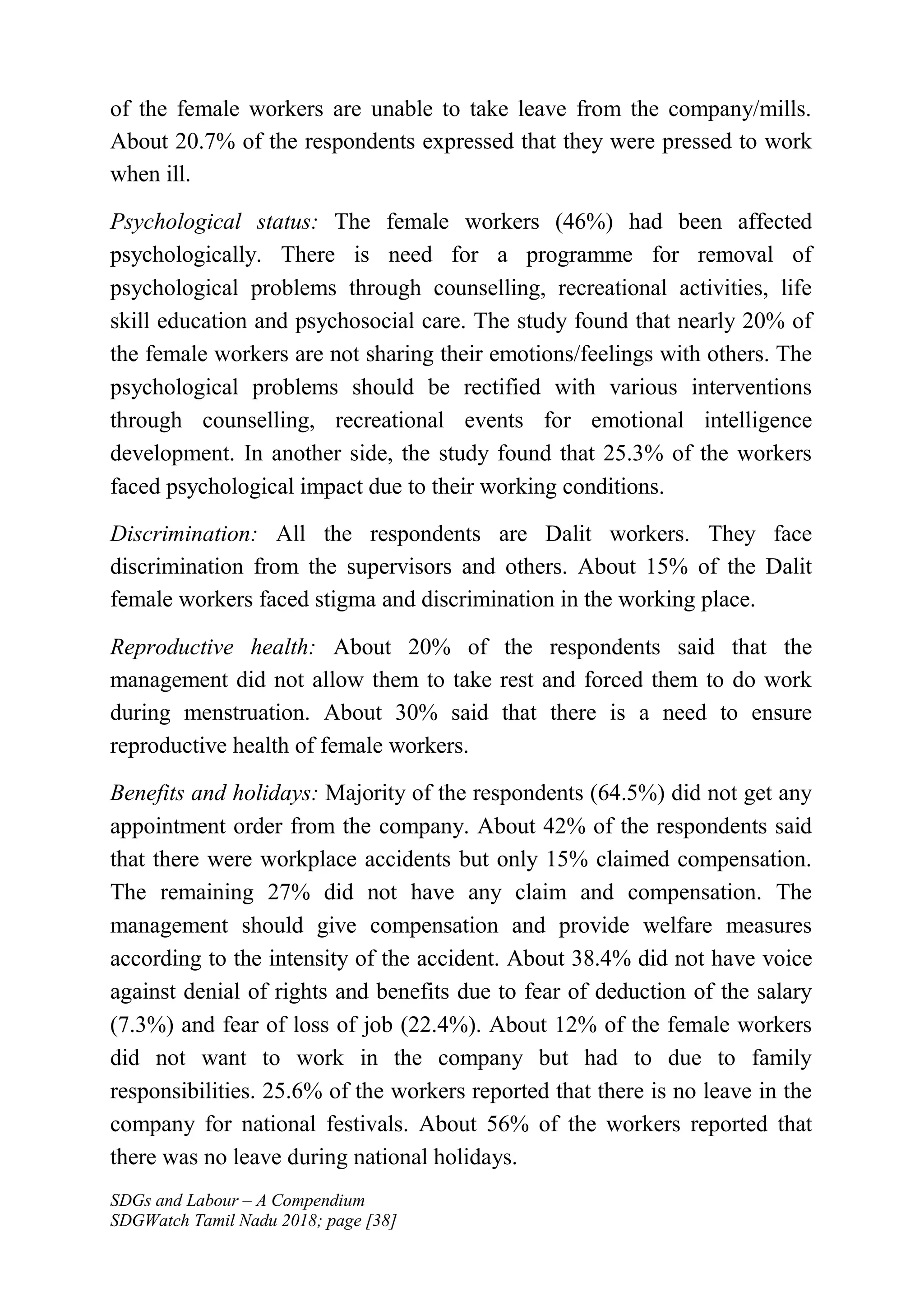 SDG and Labour (2018) | PDF | Business | Business and Finance