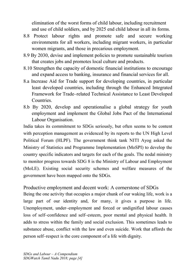 SDG and Labour (2018) | PDF | Business | Business and Finance