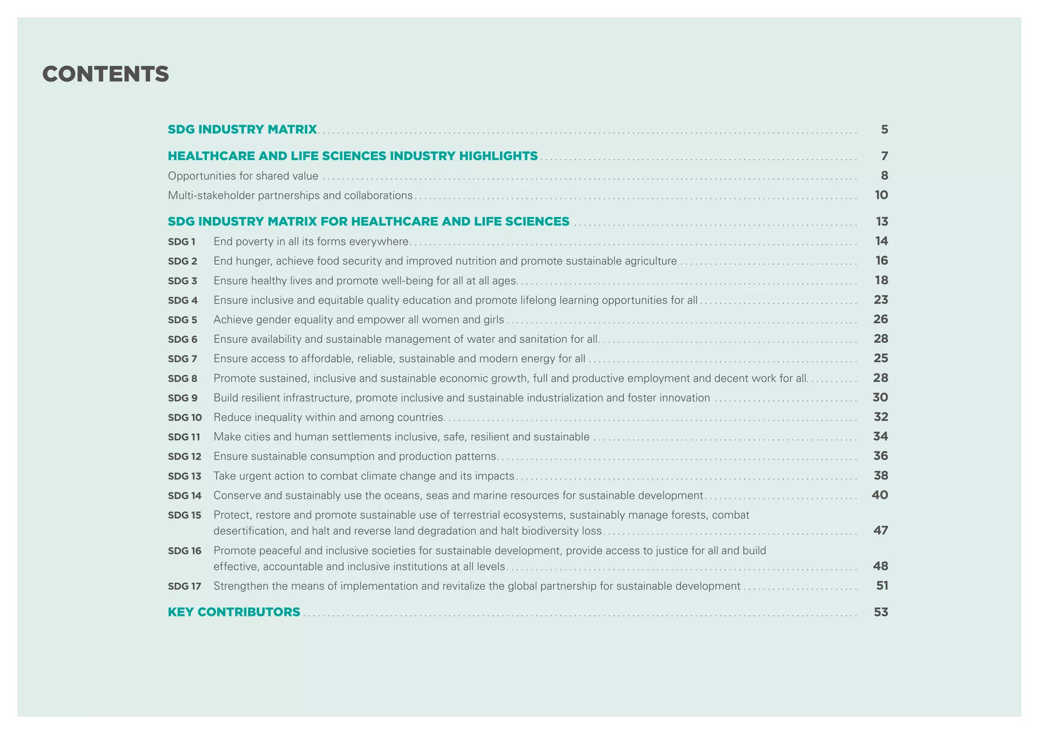 Sdg matrix healthcare | PPT