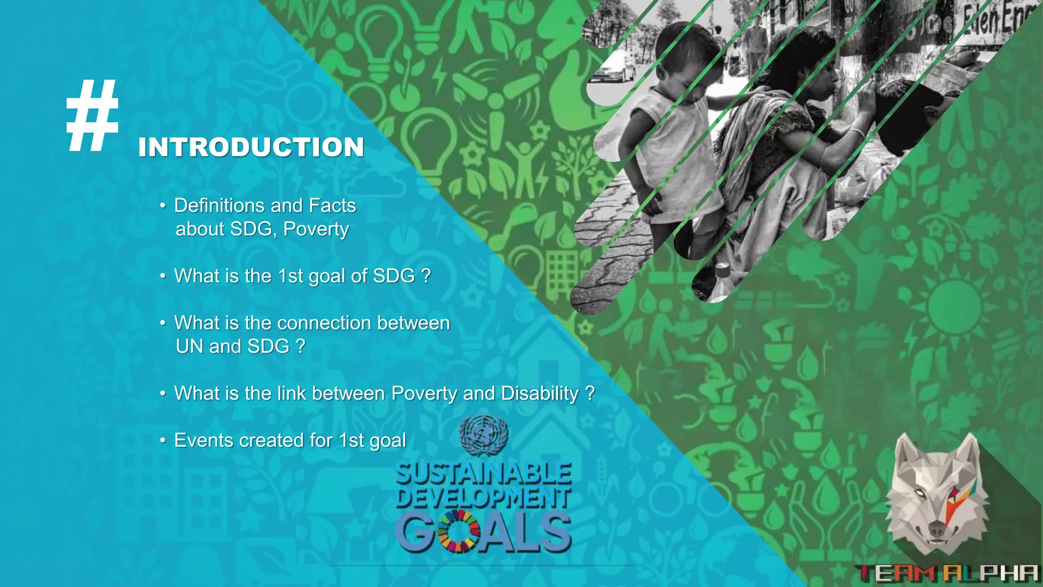 SDG no poverty goal ppt slide | PPTX