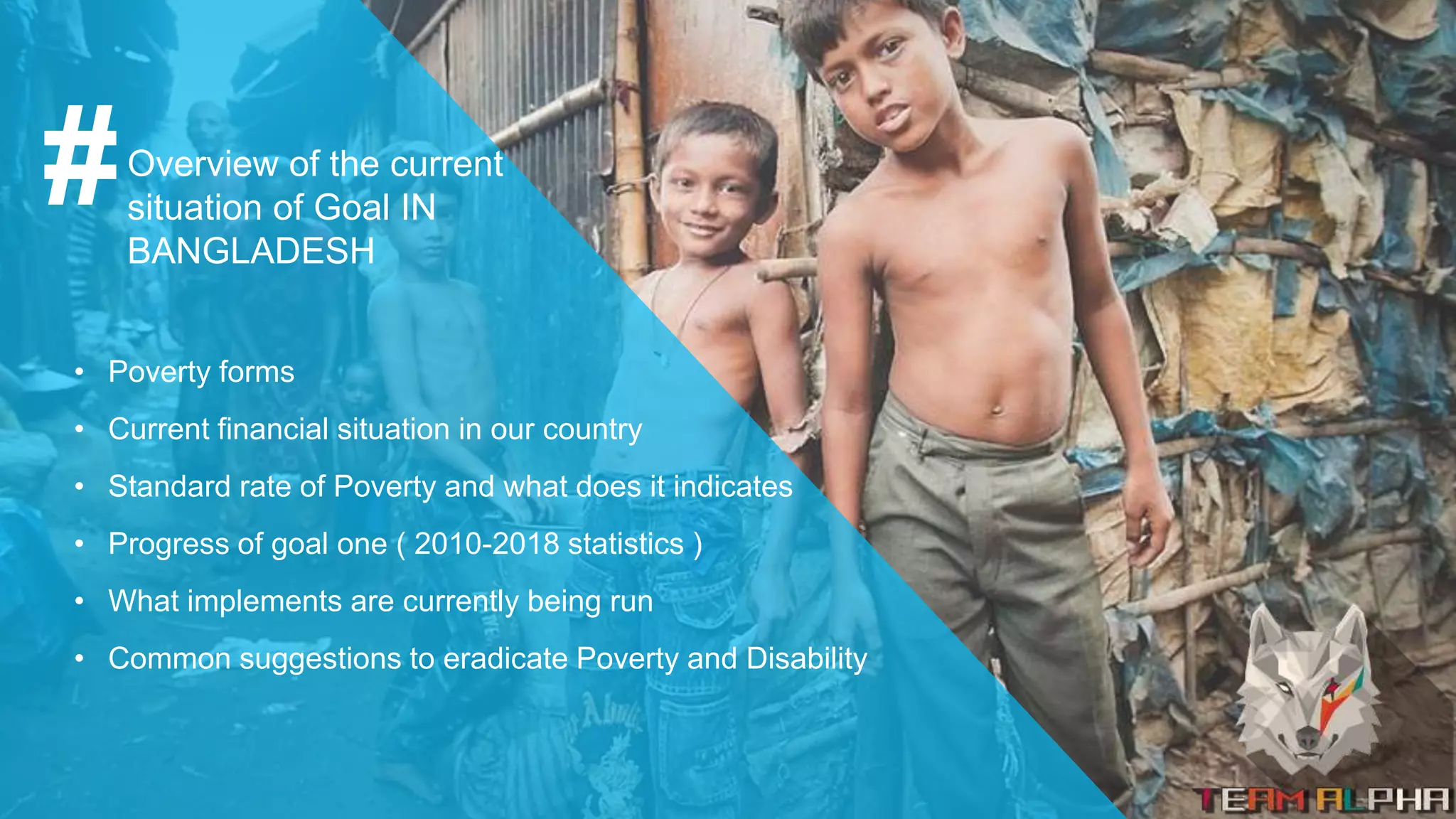SDG no poverty goal ppt slide | PPTX