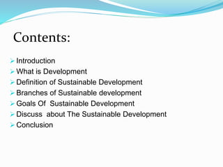 Sustainable Development | PPTX