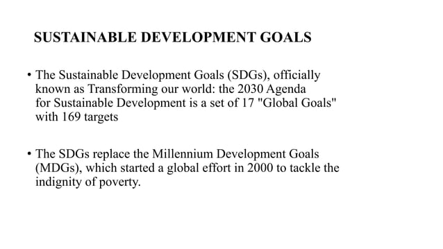 Sdg presentation | PPTX