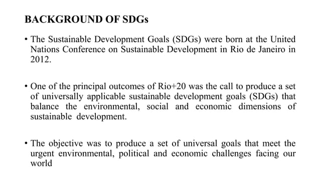 Sdg presentation | PPTX