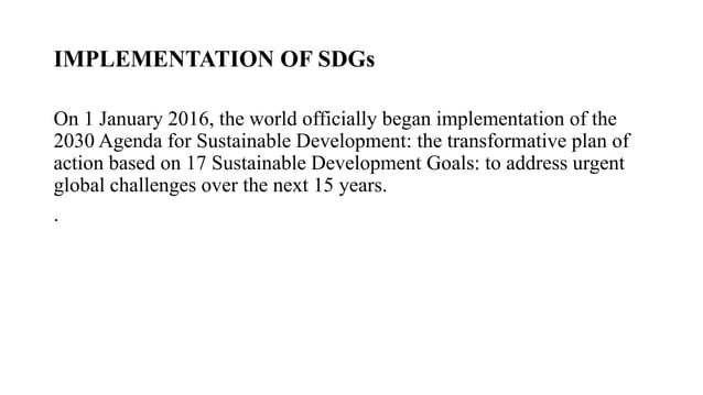 Sdg presentation | PPTX