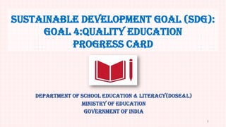 SDG Quality Education in real life situation | PDF | Primary Education ...