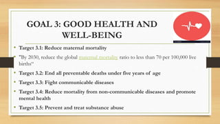 Standard developmental goals power point | PPTX
