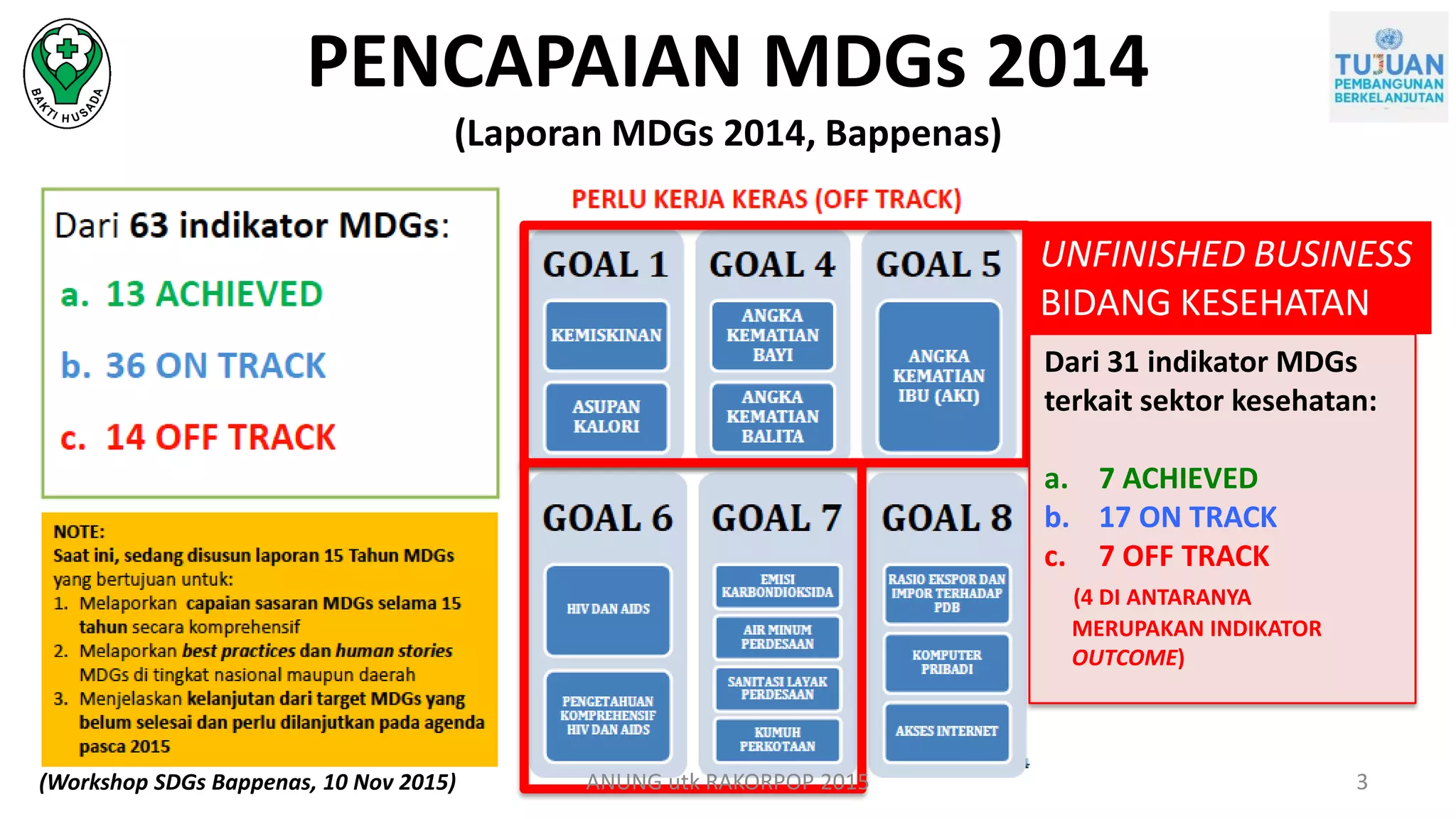 Data SDGs (Sustainable Development Goals) | PDF