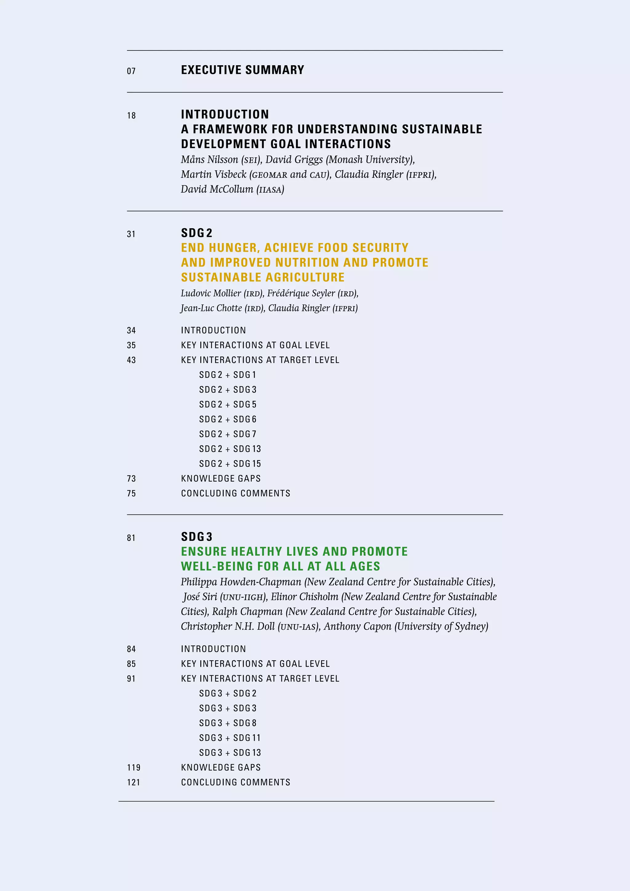 A GUIDE TO SDG INTERACTIONS: FROM SCIENCE TO IMPLEMENTATION | PDF
