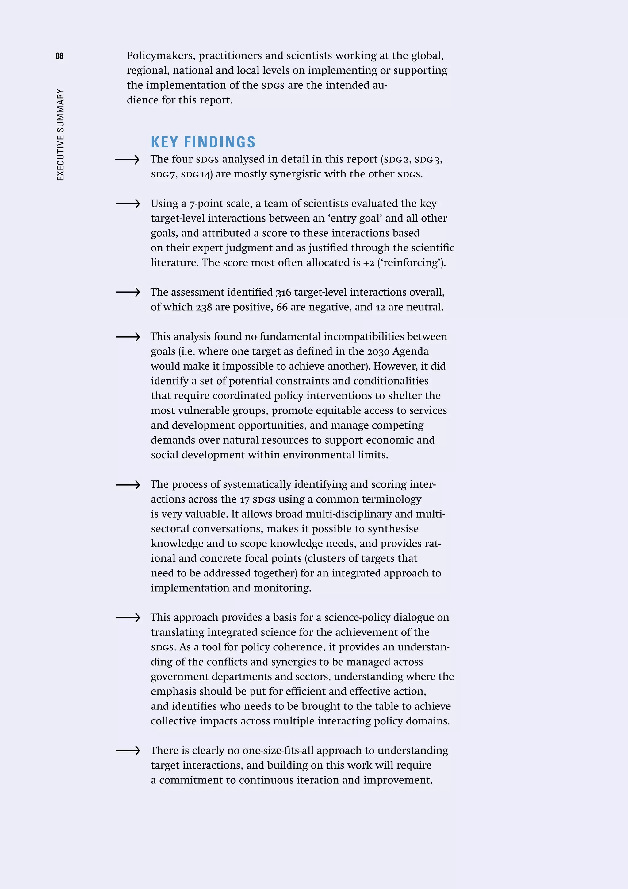 A GUIDE TO SDG INTERACTIONS: FROM SCIENCE TO IMPLEMENTATION | PDF