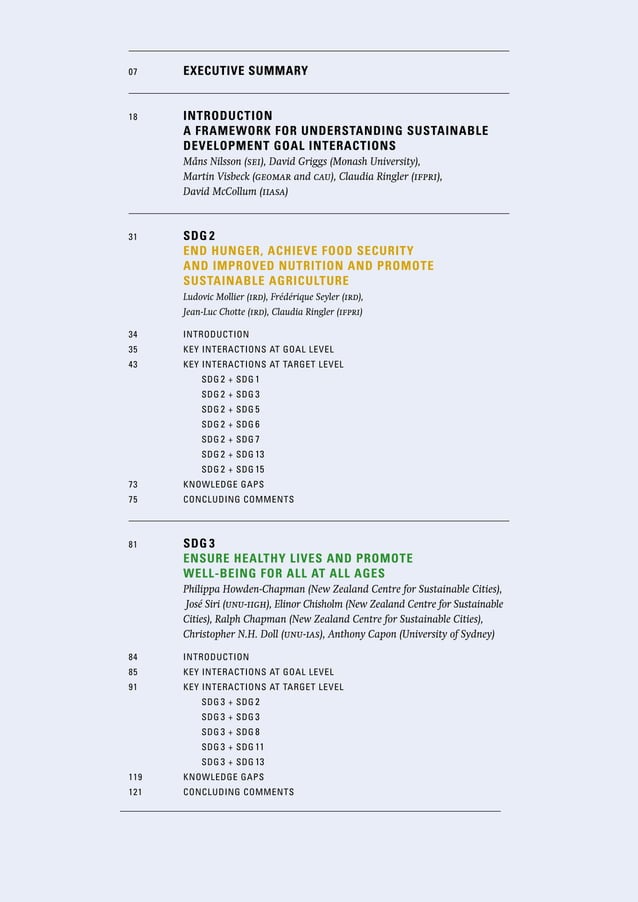 A GUIDE TO SDG INTERACTIONS: FROM SCIENCE TO IMPLEMENTATION | PDF