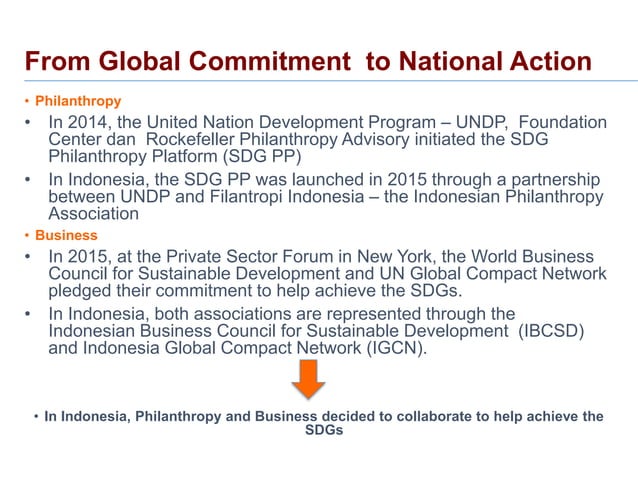 Engaging Philanthropy in SDGs | PPT