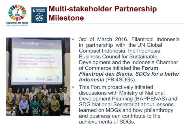 Engaging Philanthropy in SDGs | PPT