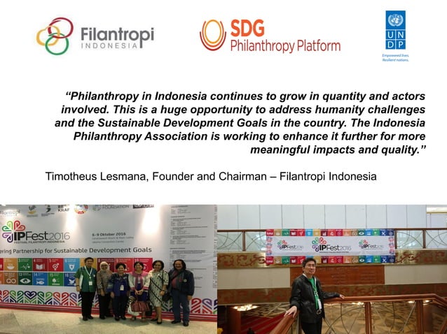 Engaging Philanthropy in SDGs | PPT