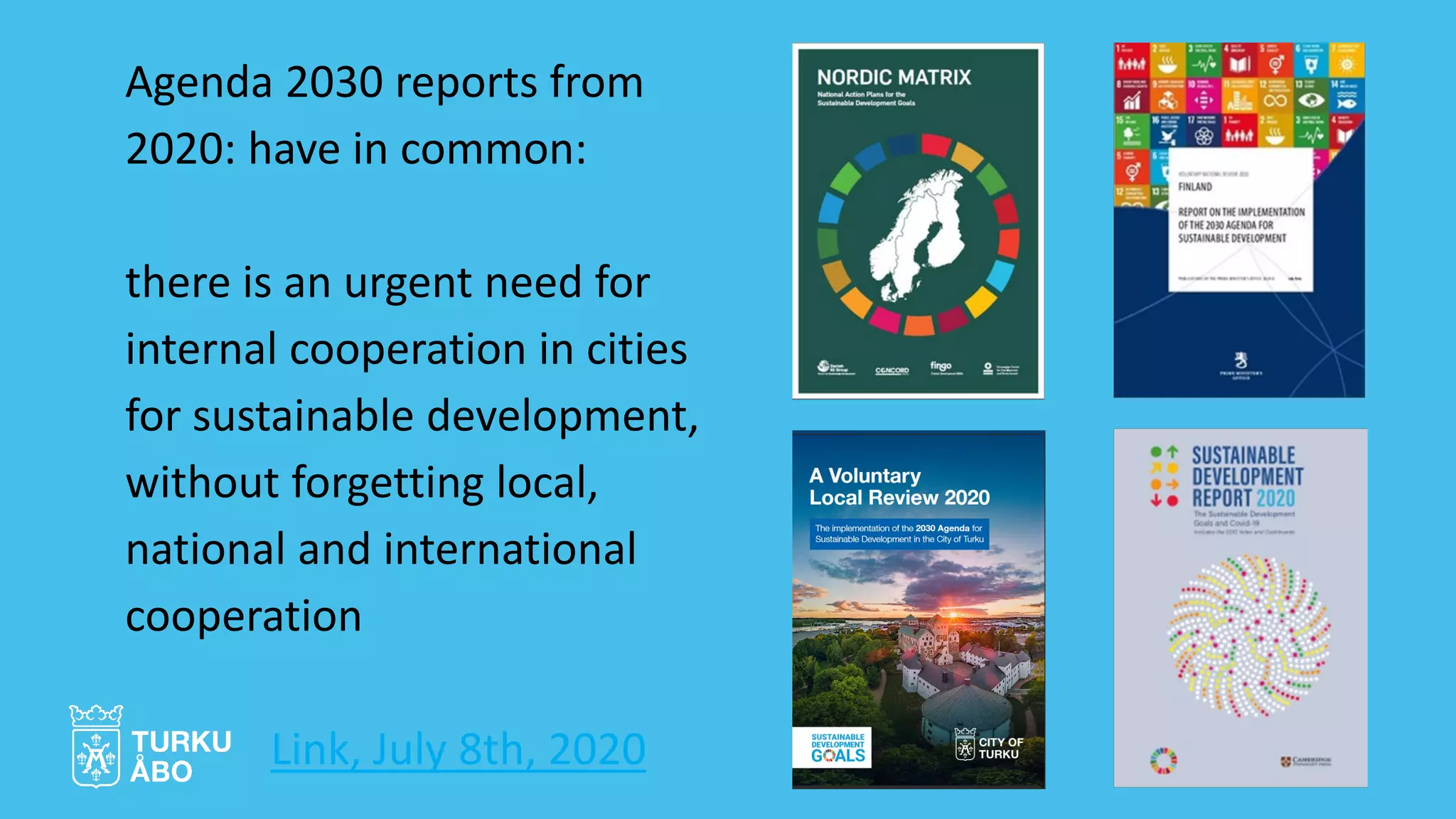 Reflections from applying the SDG Impact Assessment Tool and including ...