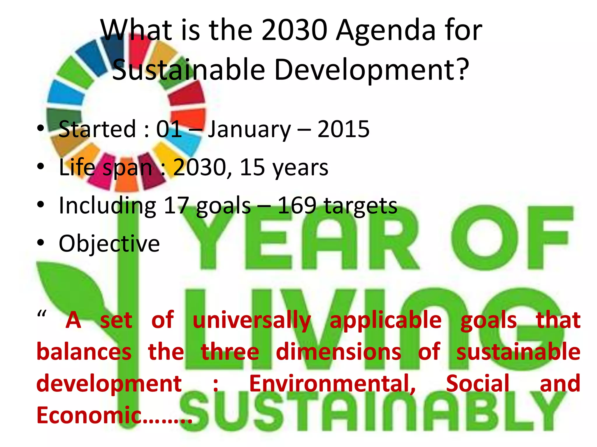 SUSTAINABLE DEVELOPMENT GOALS AND INCLUSIVE GROWTH | PPTX