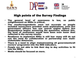 SDGs Baseline Survey Findings Presentation | PPTX