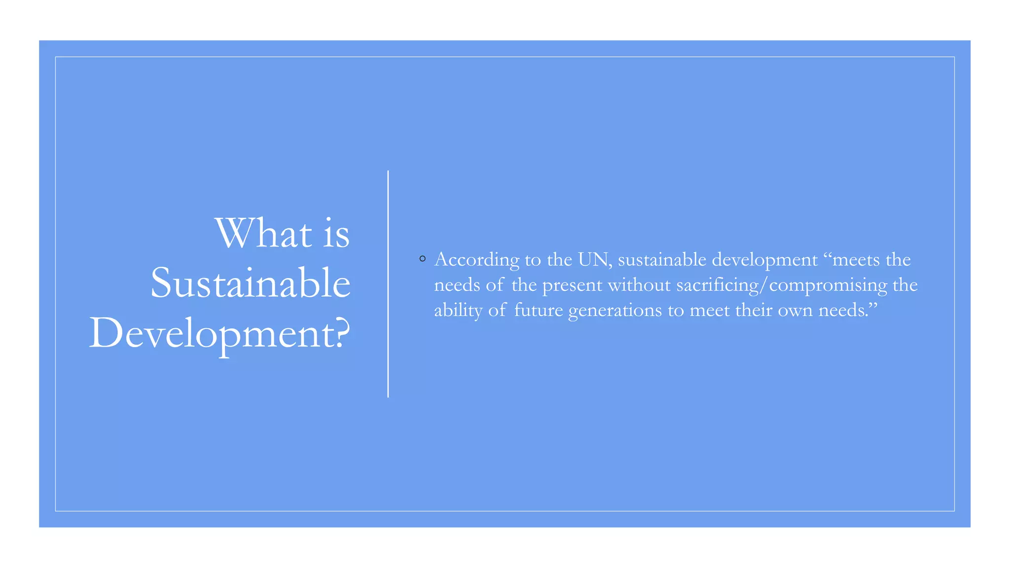 Sustainable Development Goals | PPTX