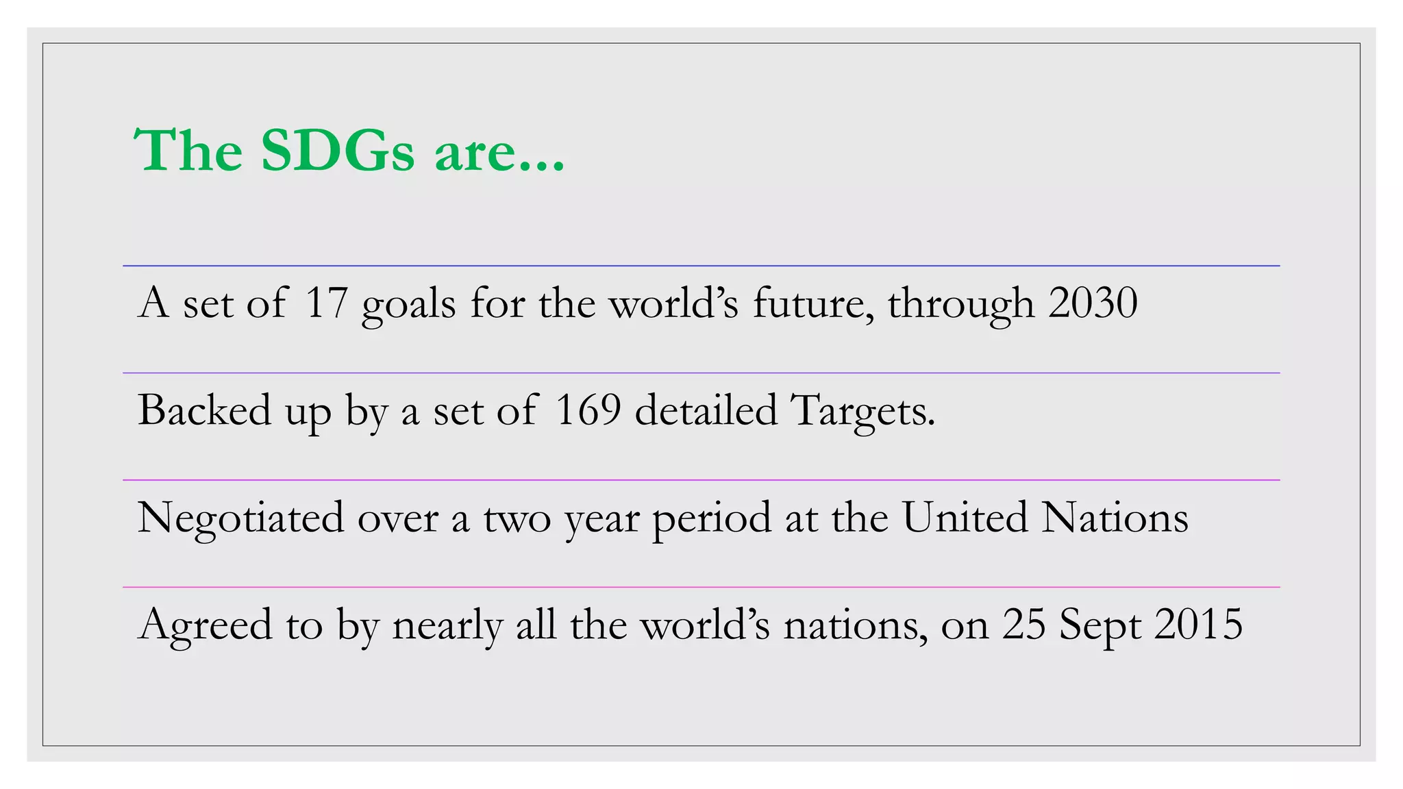 Sustainable Development Goals | PPTX