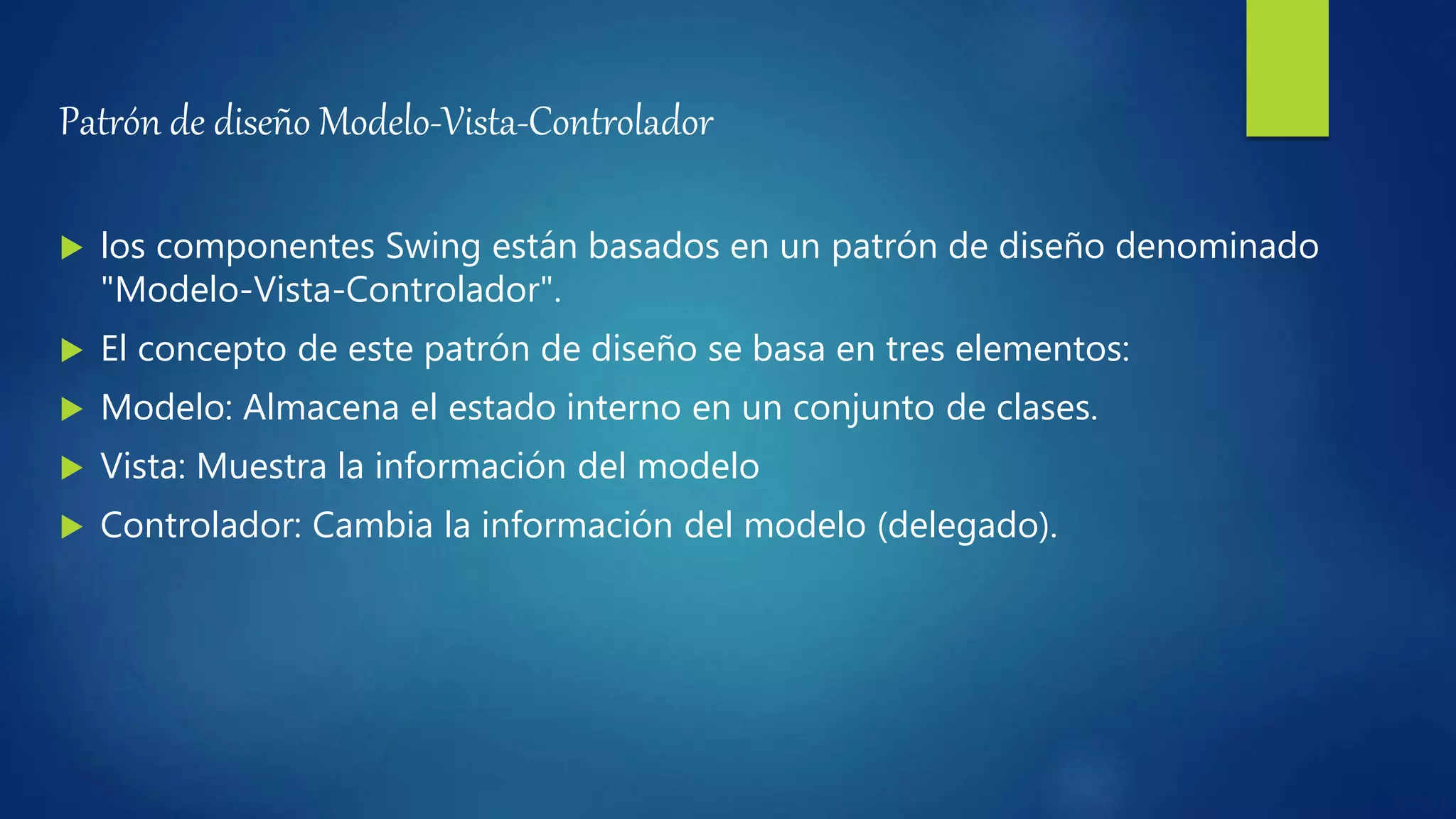 CLASE SWING | PPTX | Programming Languages | Computing