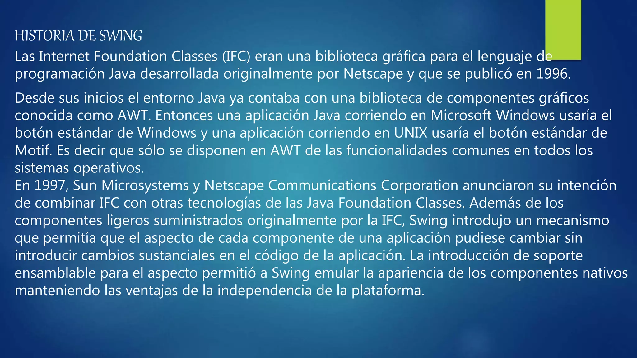 CLASE SWING | PPTX | Programming Languages | Computing