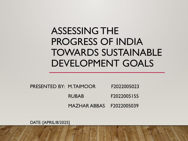 SDGs_India_Presentation.pptx SDGs_India | PPTX
