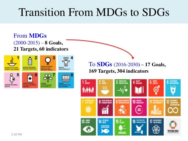 Sdgs; the new global goals