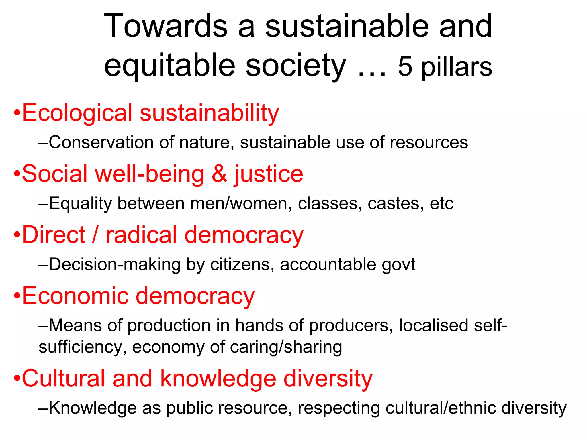 Sustainable Development Goals vs. radical alternatives | PPT