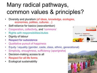 Sustainable Development Goals vs. radical alternatives | PPT