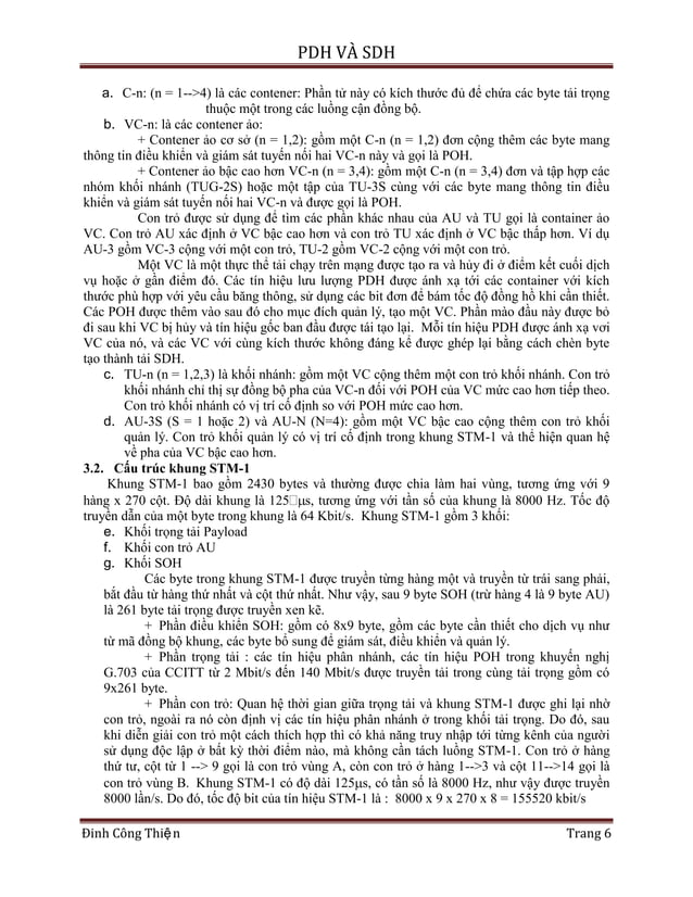 He thong truyen dan PDH va SDH | DOCX