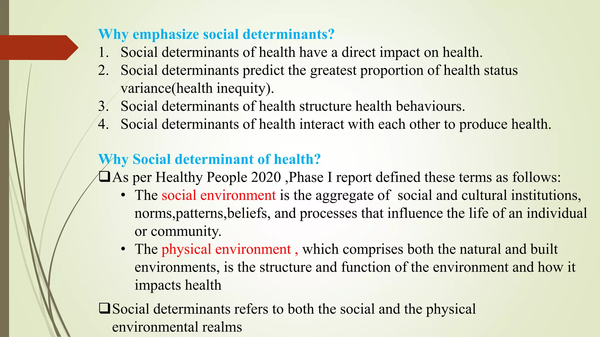 Social determinant of health | PPTX