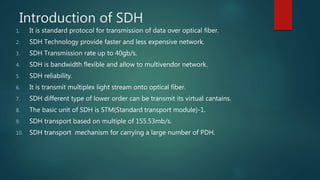 Sdh/pdh/sonet | PPTX | Computer Networking | Computing