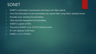 Sdh/pdh/sonet | PPTX