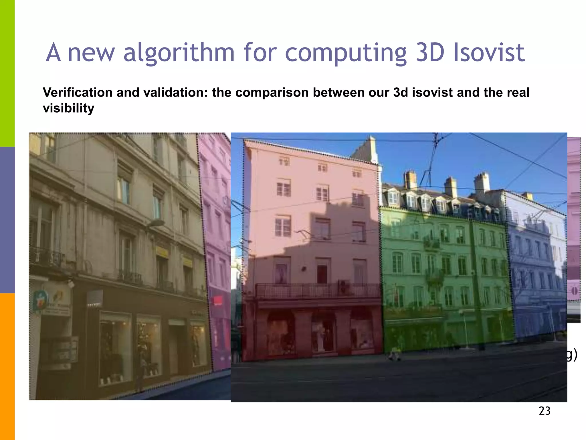 3d Isovist New Algorithm Pptx 3 D Graphics Computer Software And Applications